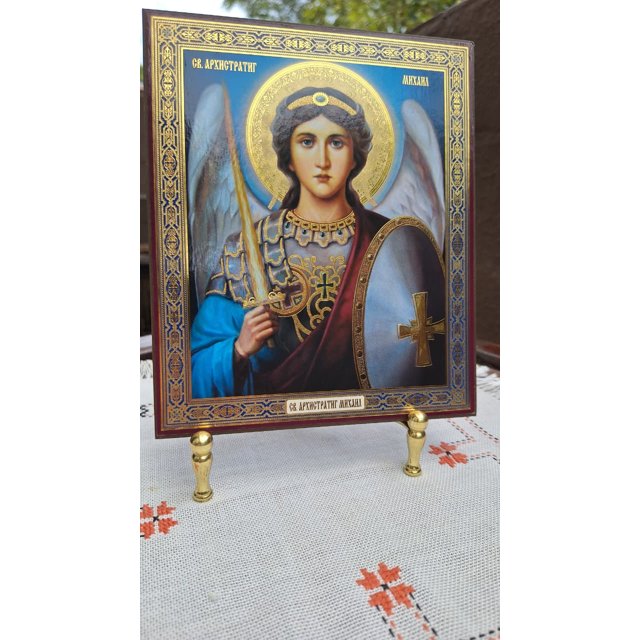 Ícone São Miguel 18x15cm | Philokalia Ícones