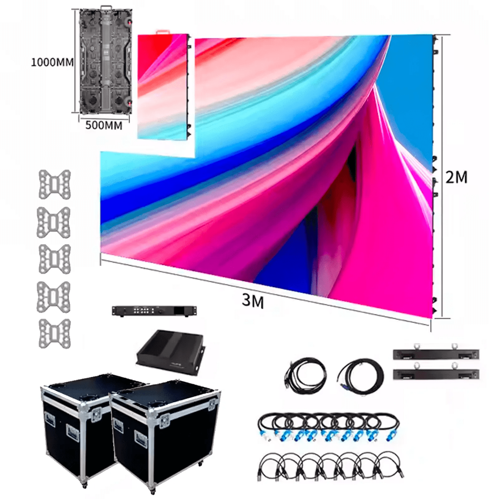 Painel de LED P3 Indoor 4x2 | Techlumens