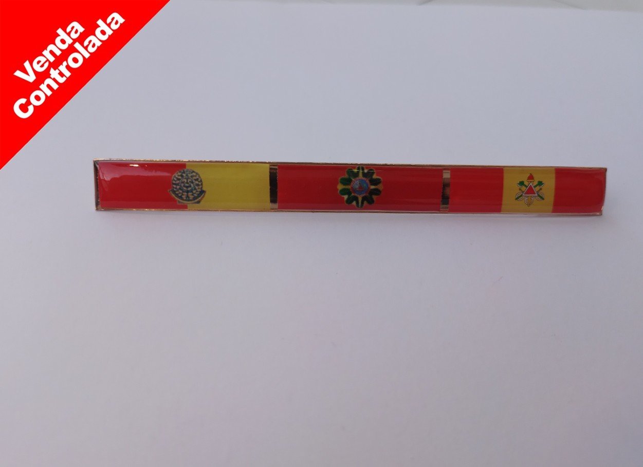 Barreta Acrílica Dom Pedro II + Mérito Profissional + Bronze CBMMG ...