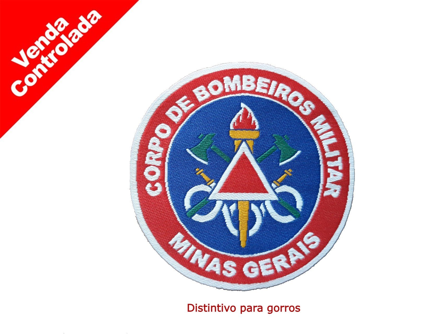 Distintivo do Corpo de Bombeiros Militar de Minas Gerais (Brasão) - 5,5 cm | FARDAMINAS