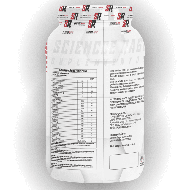 W-RAGE Whey Protein Concentrado 900g | Science Rage