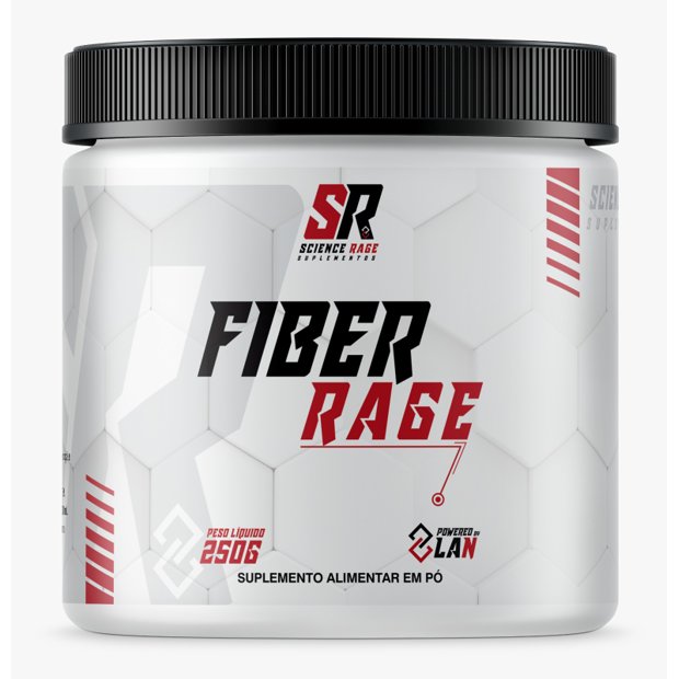 FIBER RAGE - Fibras Psyllium, Fibra de Maçã e Fibra de Aveia 250g ...