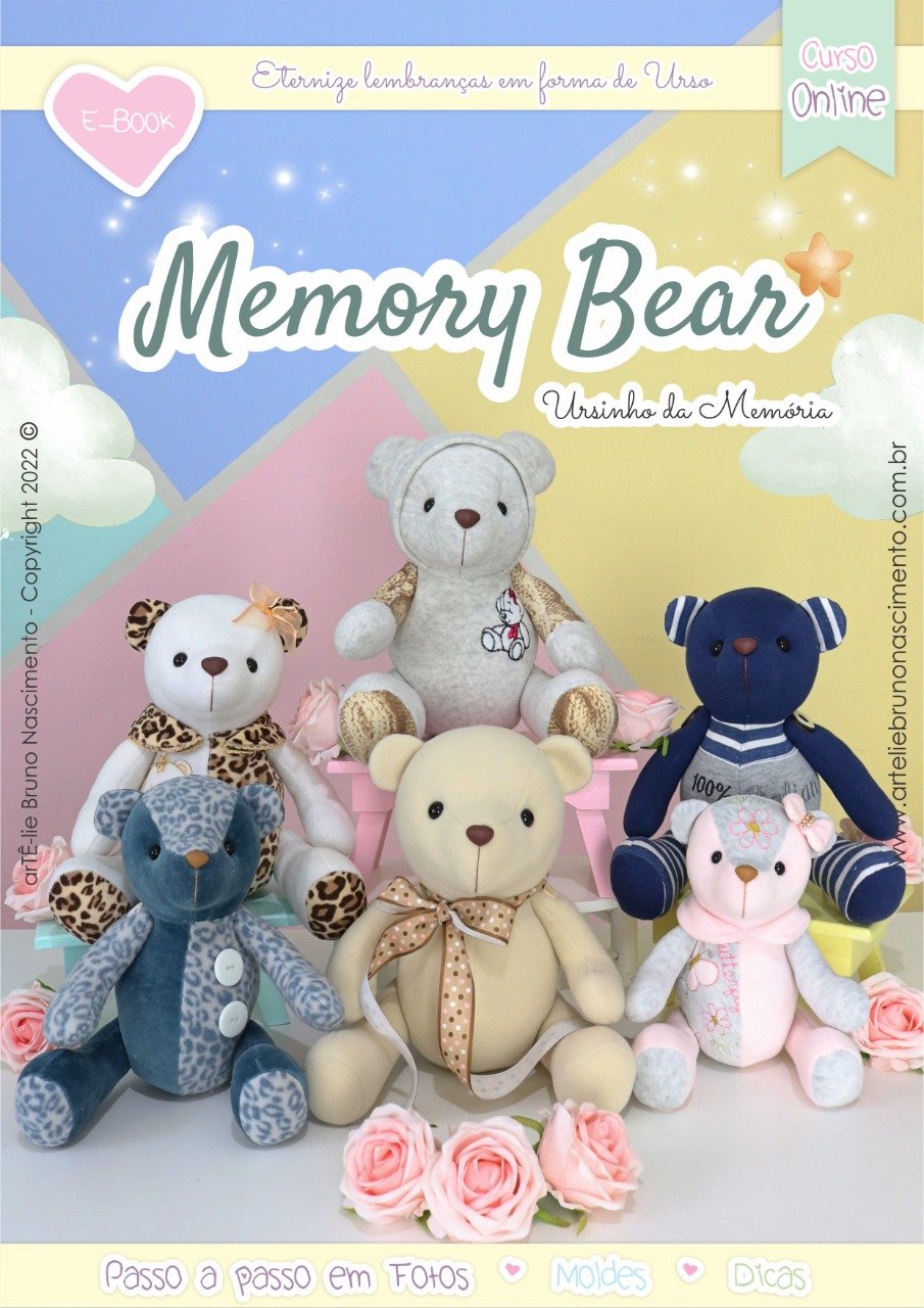 Curso Online - Memory Bear - Ursinhos da Memória - Moldes | arTÊ-lie ...