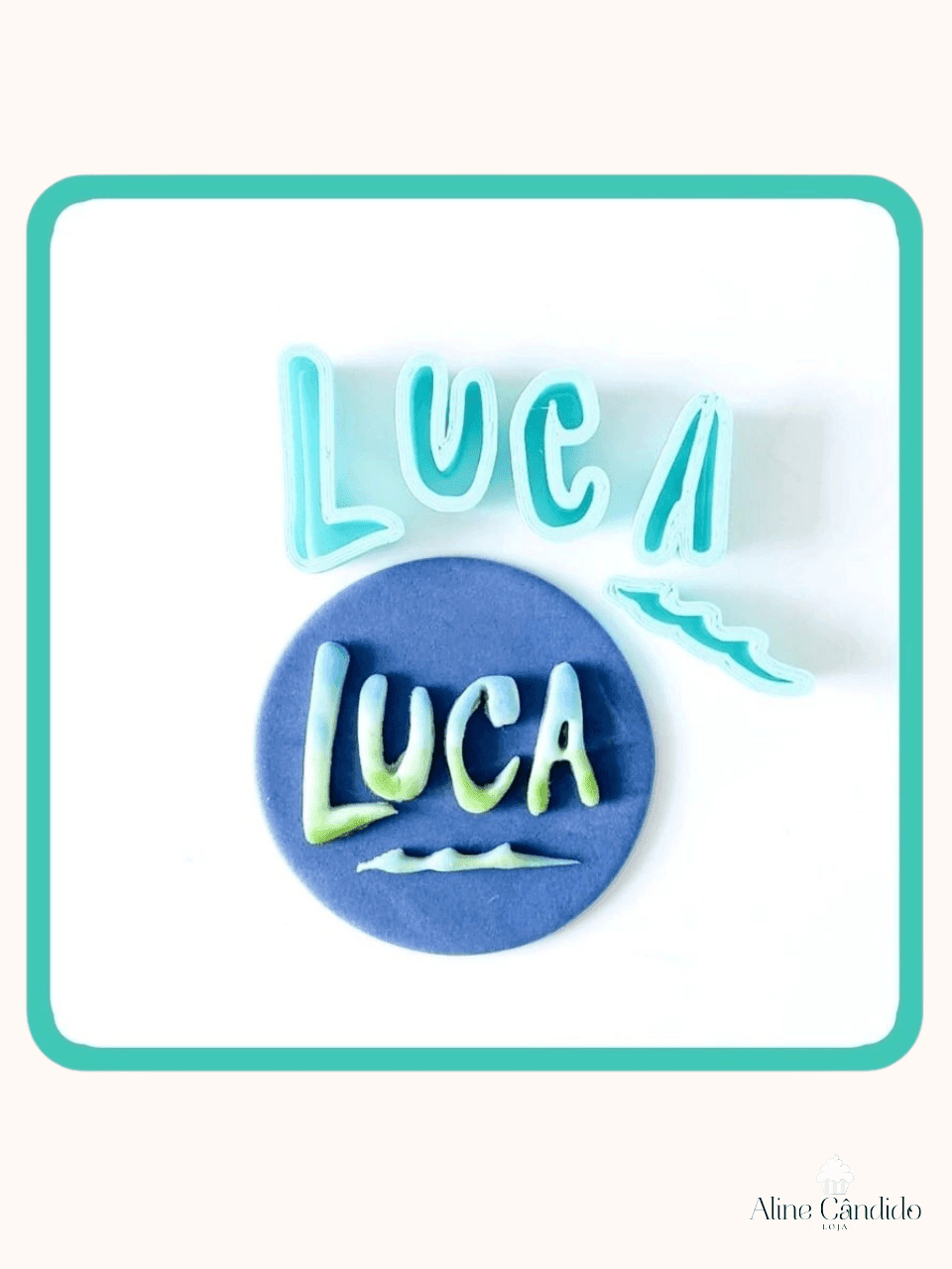 Cortador Luca Letras Logo | Loja Aline Candido