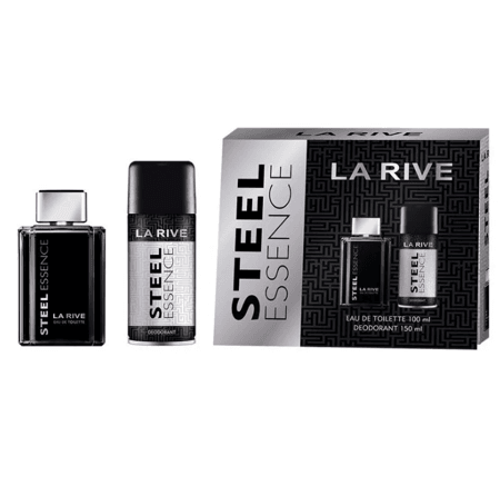 KIT PERFUME MASCULINO STEEL ESSENCE 100ML + DESOD.150ML - LA RIVE | TOP ...