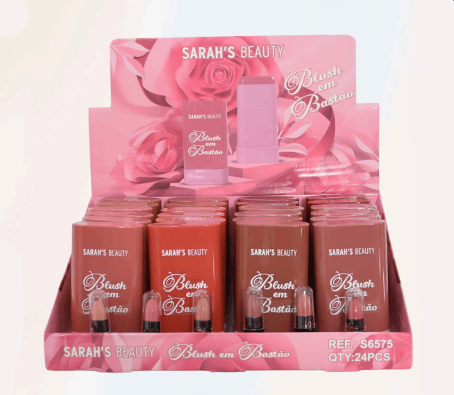BLUSH BASTAO (6 TONS) - SARAH'S BEAUTY | TOP DISTRIBUIDORA