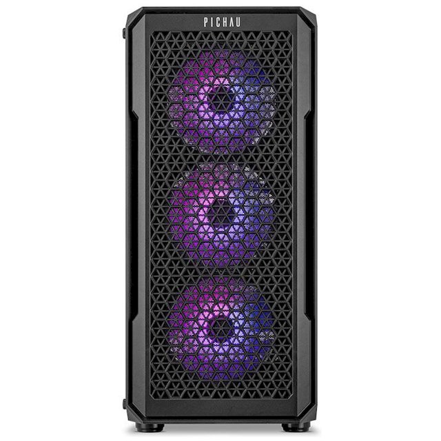 Gabinete Gamer Apus RGB, Mid-Tower, Lateral de Vidro Temperado, Com 3 ...