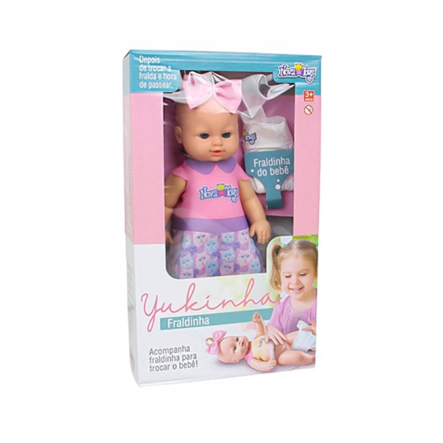 Boneca Fofa Yukinha Fraldinha | Prolar