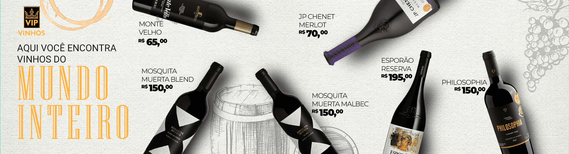 Vip Vinhos | Bebidas Nacionais e Importadas