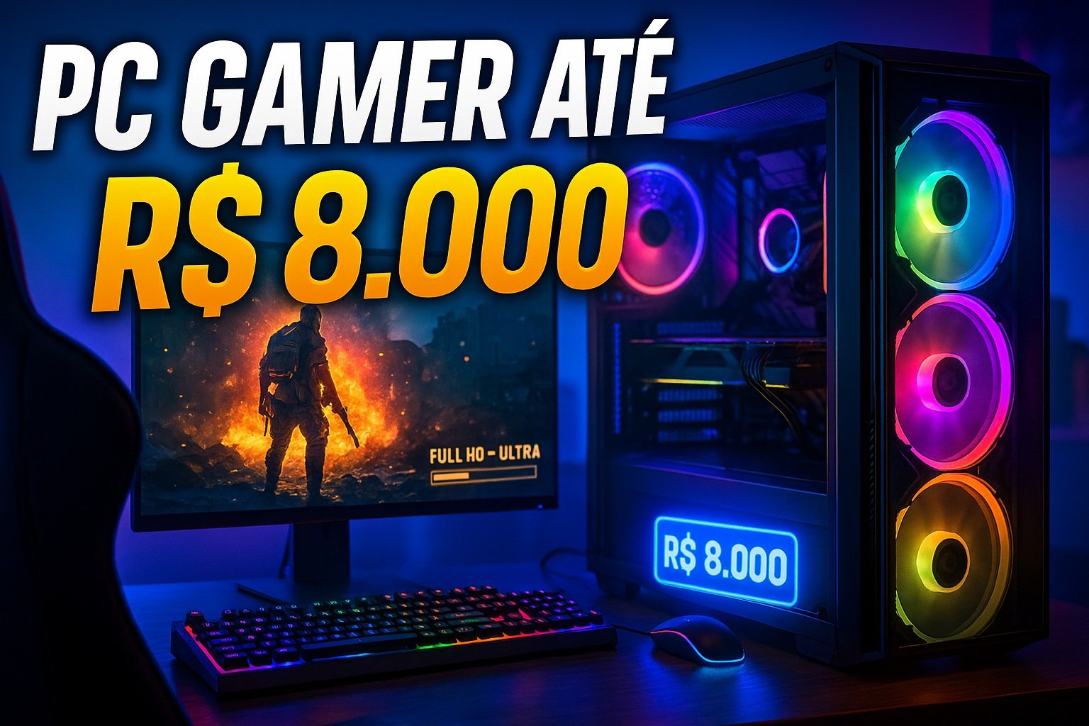 PC Gamer até R$ 8.000 para jogar tudo em Full HD no ultra | 4Gamers