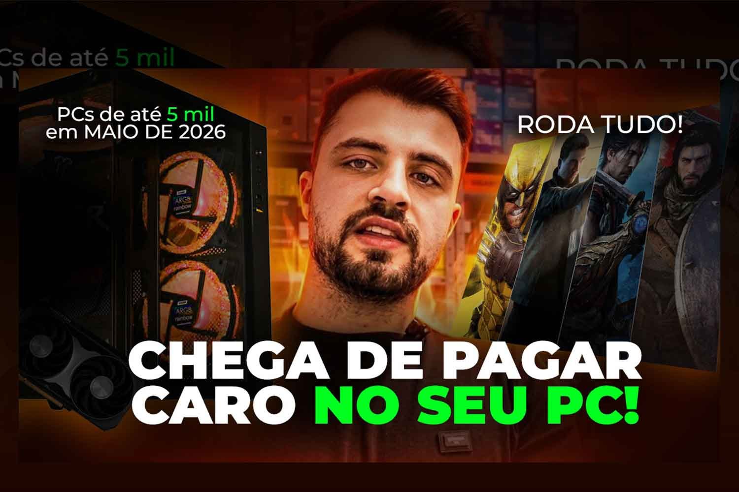 PC gamer de até R$ 5.000 em maio de 2026 | 4Gamers