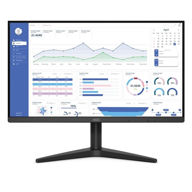 Monitor AOC 24' LED, Full HD, HDMI/VGA, VESA, Adaptive Sync, Low Blue ...