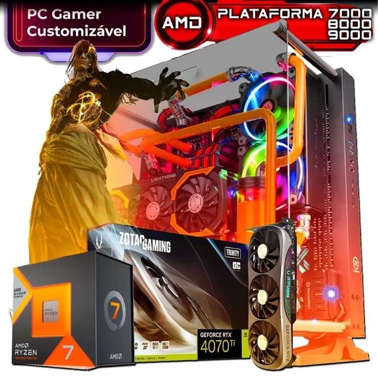 PC Gamer Custom Personalizado Plataforma AMD Ryzen 7000, 8000 e 9000 ...