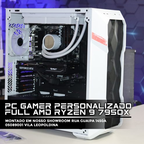 Computador PC Gamer Nível 70 AMD, Ryzen 5 7600 DDR5, NVidia RTX 4060 ...