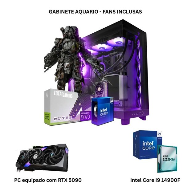 PC Gamer Intel i9-14900F, GeForce RTX 5090 32GB, RAM DDR5, SSD M.2 NVMe ...