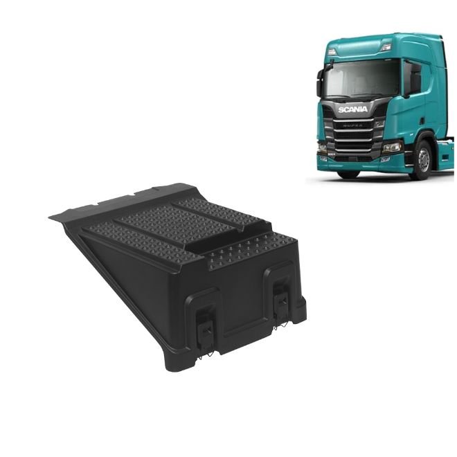 Tampa Caixa de Bateria Scania NTG 2019 até 2024(Veículo com Carenagem lateral) | Campagnaro