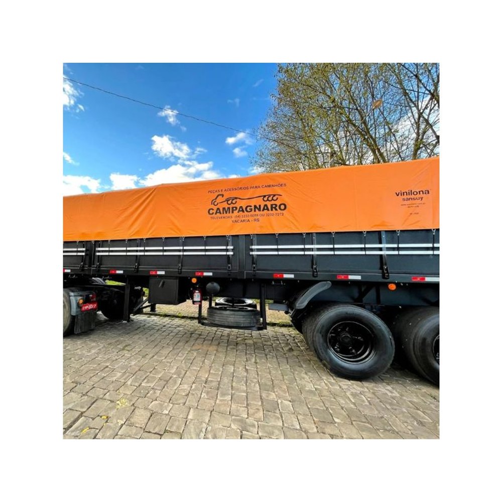 Lona Vinil 14,7x4,7 Laranja Carreta | Campagnaro | Campagnaro