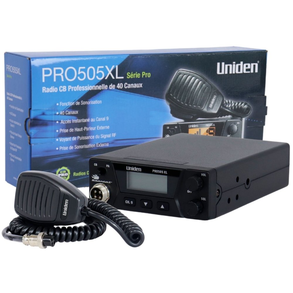 Rádio PX Uniden PRO-505XL 40 Canais | Campagnaro | Campagnaro