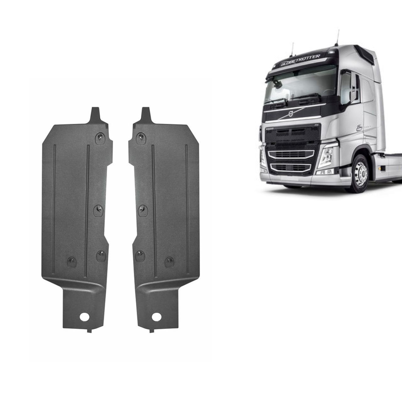 Chapa de proteção do Farol Volvo New FH 2015 em diante - Lado Direito ...
