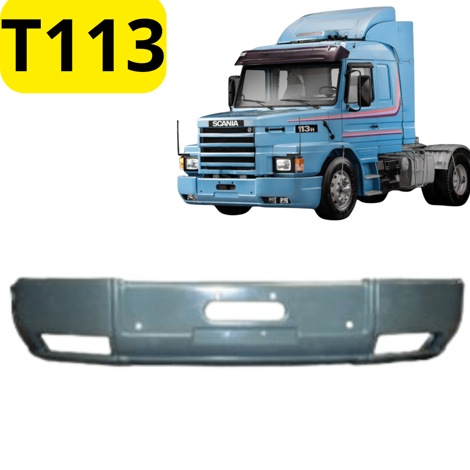 Para-choque Central Scania Série 3 T112 e T113 - Boff | Campagnaro