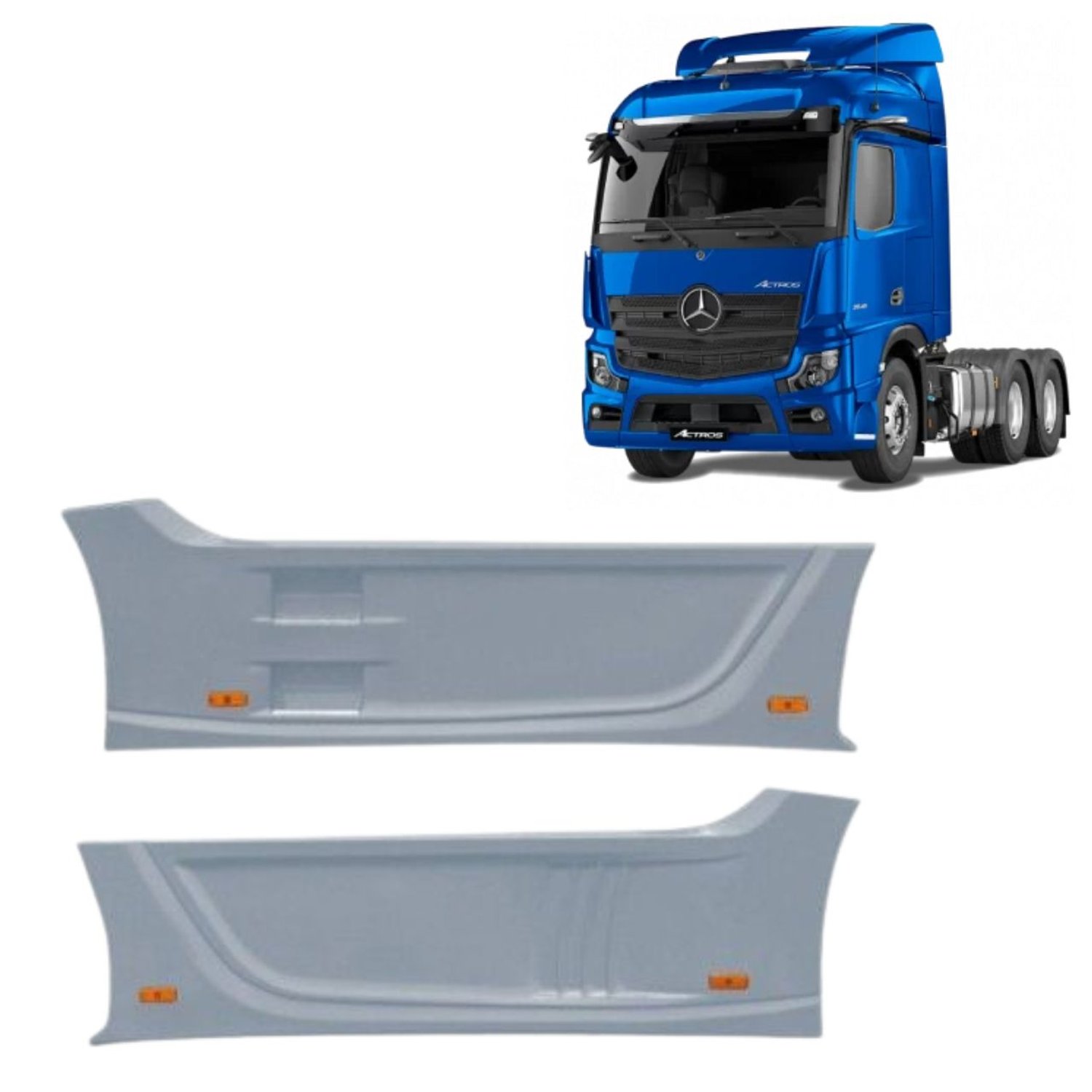 Carenagem Side Skirt Lateral Mercedes-Benz New Actros 3600 mm 6x2 6x4 ...