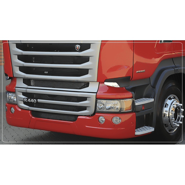 Capa Para-choque Scania P G R Highline Streamline 2010 a 2018 (Mod. Original) - Plástico PP ...