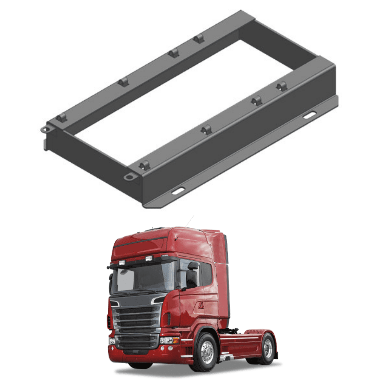 Rebaixe Banco Scania serie 5 todos até 2015 (Altura de 70mm) | Campagnaro