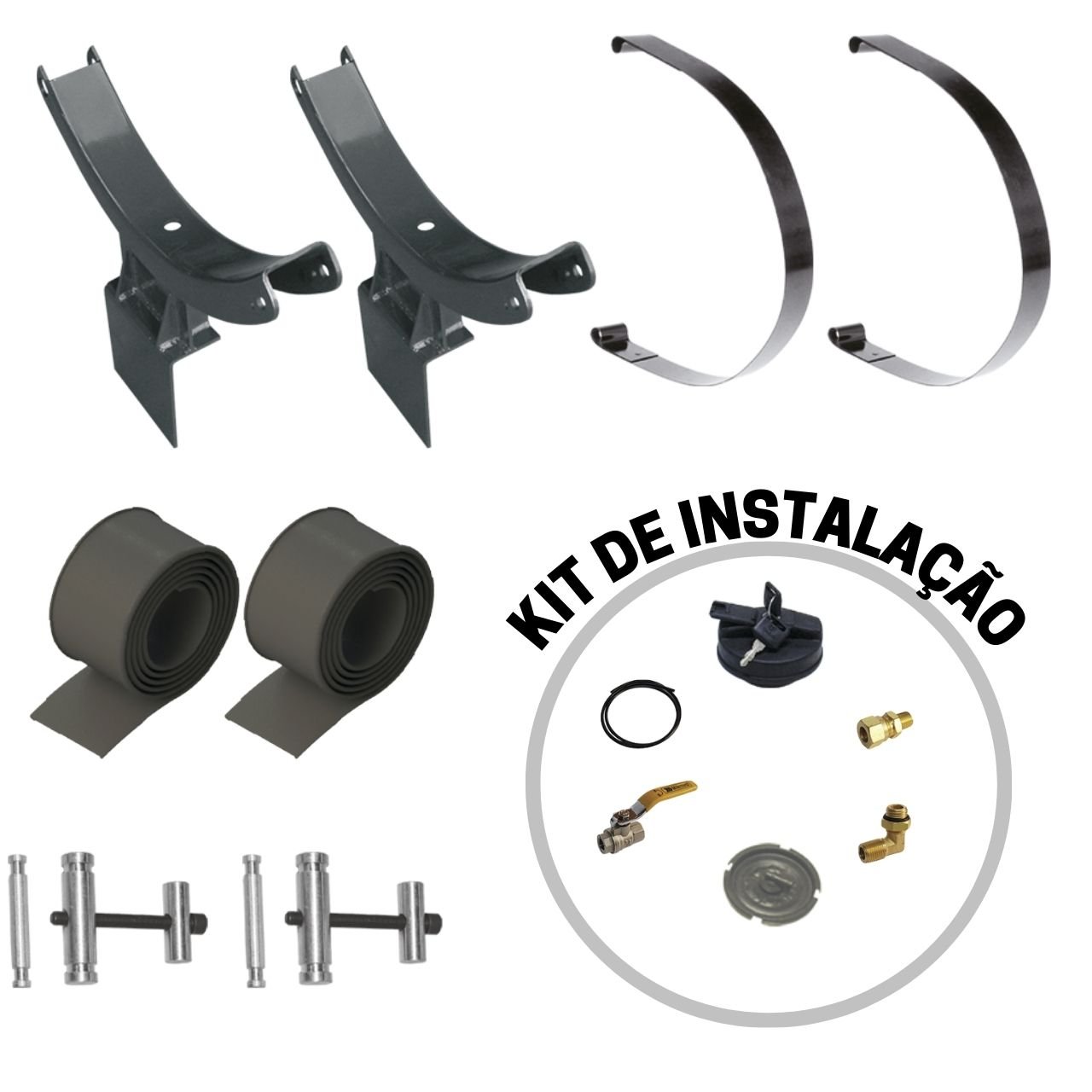 Kit para Tanque Combustível Especiais Redondo Diâmetro 660 mm Universal ...