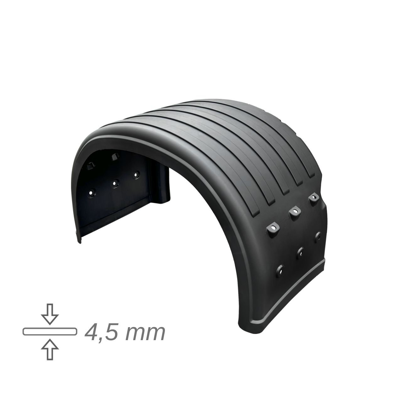 Paralama Scania NTG Preto Chapa 4,5 mm | Campagnaro