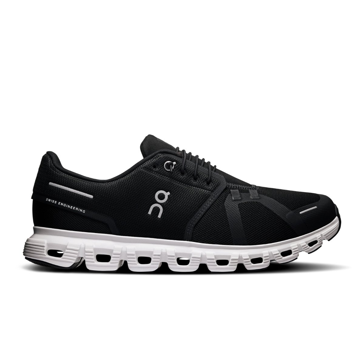 Tênis On Running Cloud 6 Masculino Preto e Branco | Lauri Esporte