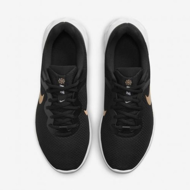 Tênis Nike Revolution 6 Next Nature Feminino Preto e Dourado | Lauri ...