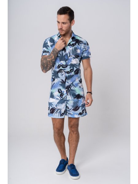 Camisa Manga Curta Slim Enzo Milano Masculina | Enzo Milano