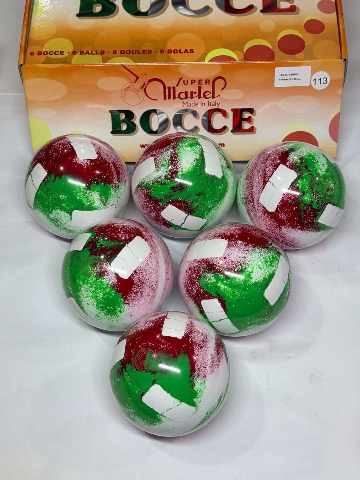 Bocha Italiana Super Martel Importada Itália. Modelo Big Genesi 113 ...