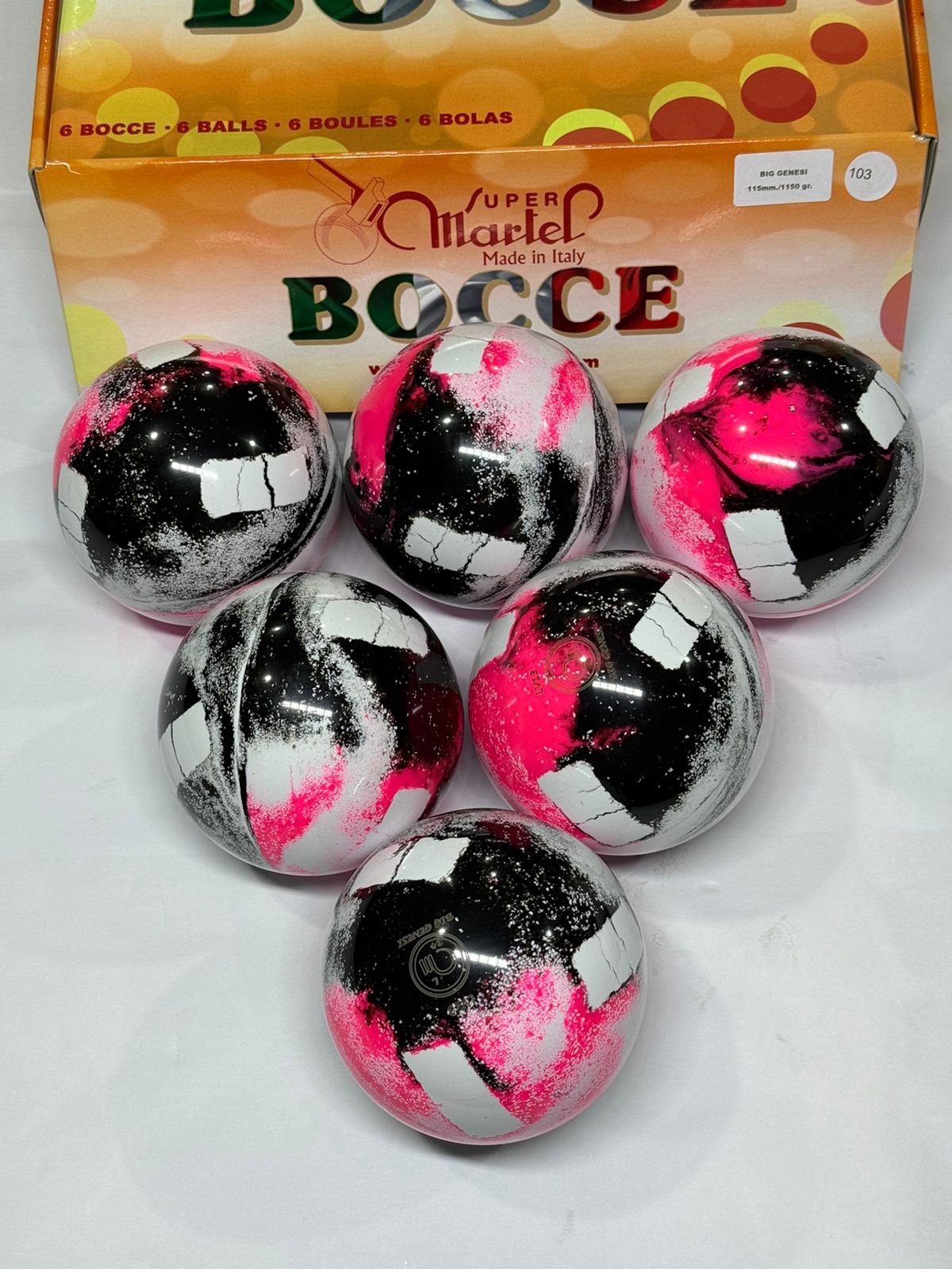 Bocha Italiana Super Martel Importada Itália. Modelo Big Genesi 103 ...