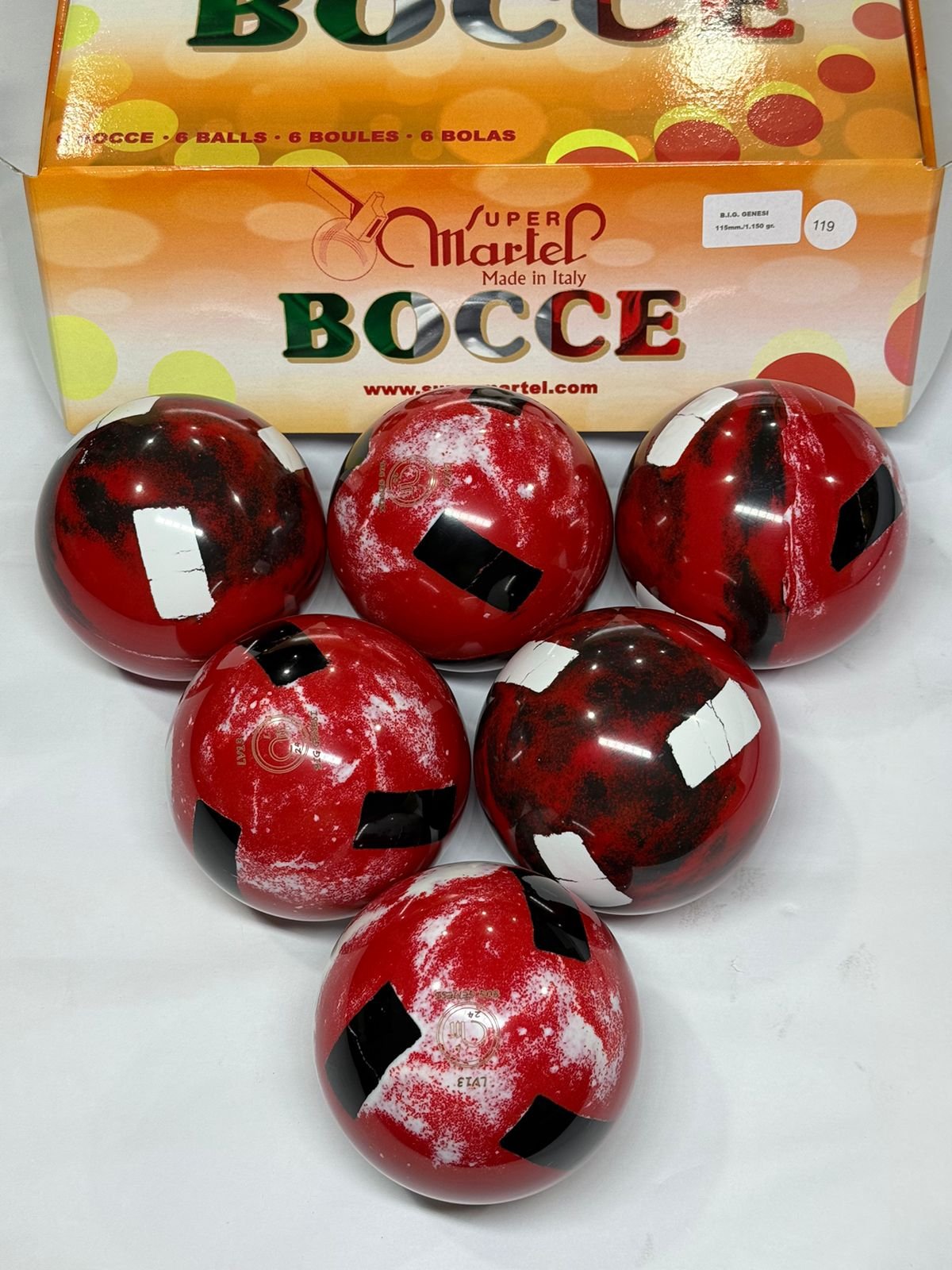 Bocha Italiana Super Martel Importada Itália. Modelo Big Genesi 119 ...