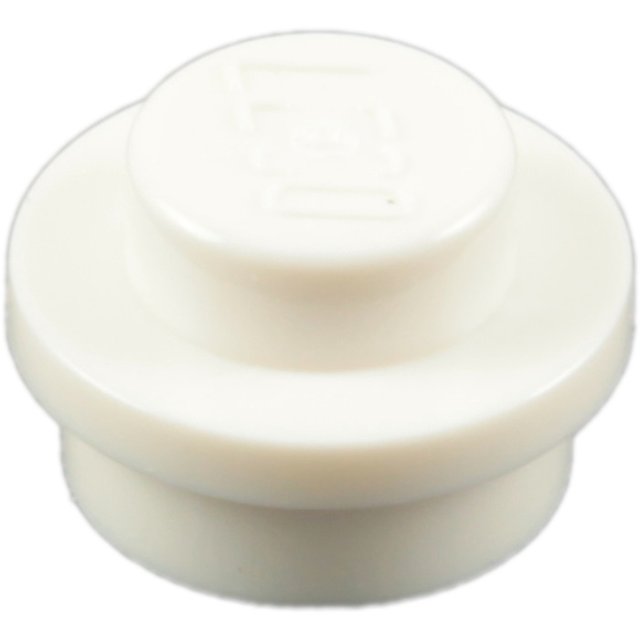 Lego Plate Redondo 1x1 - Branco - Pn 4073 / 30057 / 6141 / CN 614101 ...