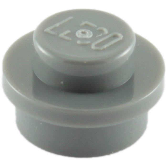 Lego Plate Redondo 1x1 - Cinza Escuro - Pn 4073 / 30057 / 6141 / CN ...