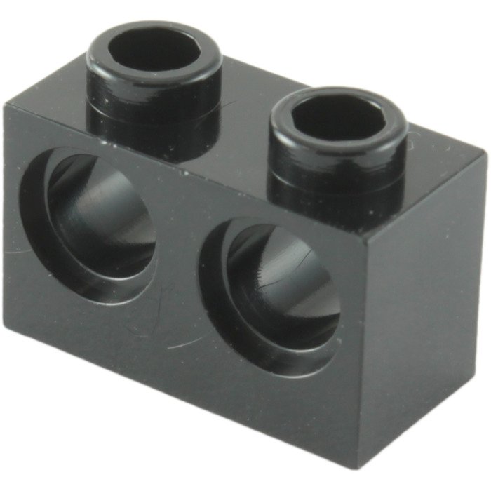 Lego Technic - Brick 2x1 C/ 2 Furos - Preto - Pn 32000 / CN 3200026 ...