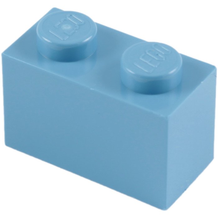 Lego Brick tijolo 1x2 - Azul Médio - PN 3004 / CN 4629786 / 4179833 ...