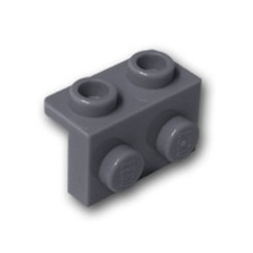 Lego Bracket 1x2 - 1x2 para cima - Cinza escuro - PN 99780 / CN 6000606 ...