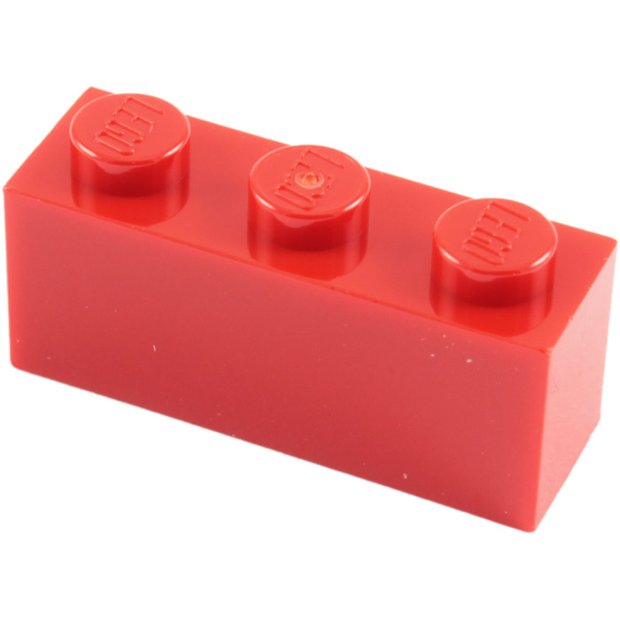 Lego Brick 1x3 - Vermelho - PN 3622 / CN 362221 | Techbricks