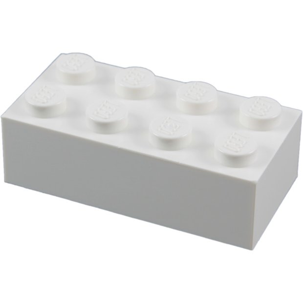 Lego Brick tijolo 2x4 - Branco - PN 3001 / CN 300101 | Techbricks