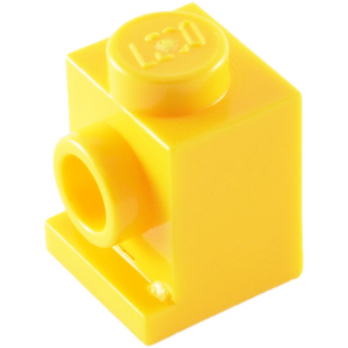 Lego Brick 1x1 c/ 1 slot e stud em 1 lado - Amarelo - PN 4070 / 30069 ...