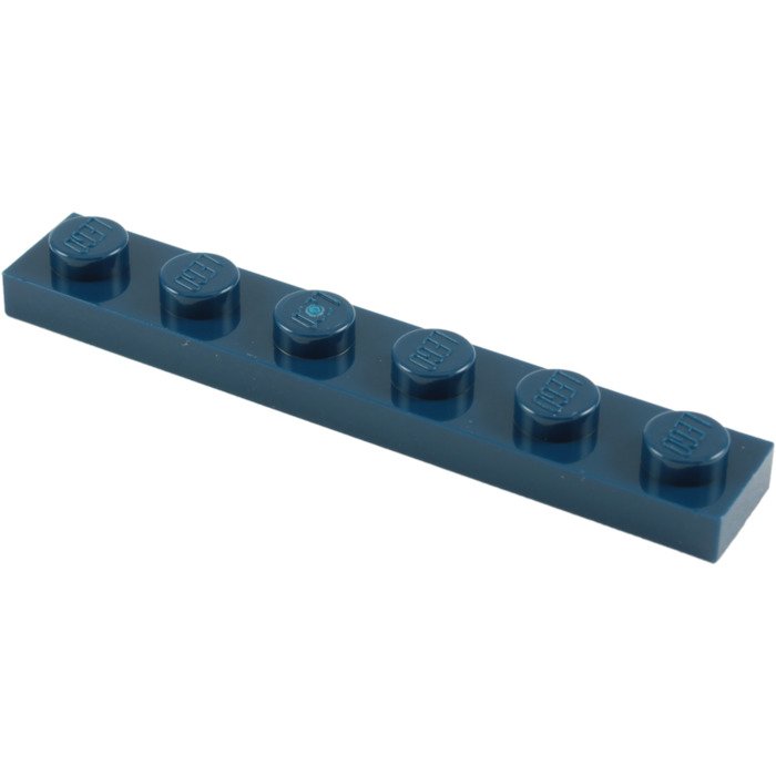 Lego Plate 1x6 - Azul Escuro - PN 3666 / CN 4508313 / 4177734 | Techbricks