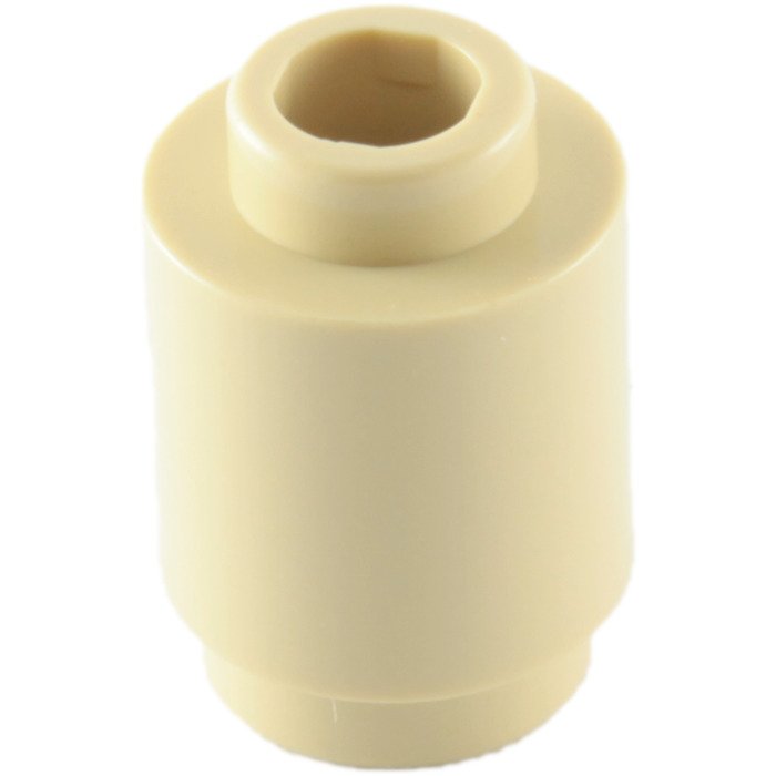 Lego Brick Redondo 1x1 - Bege - PN 3062 / 18860 / 30068 / CN 306205 ...