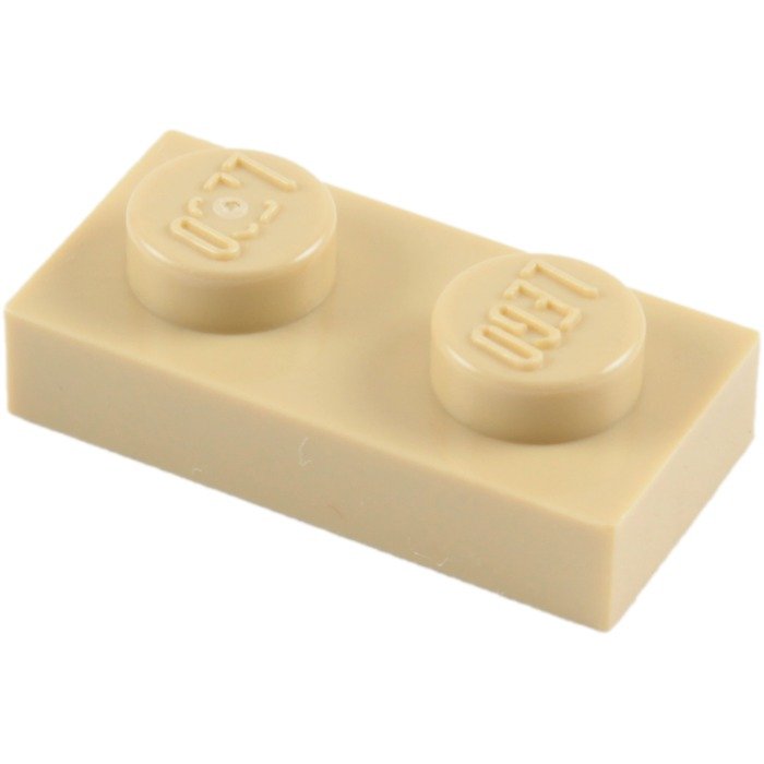 Lego Plate 1x2 - Bege - PN 3023 / CN 302305 / 4113917 | Techbricks