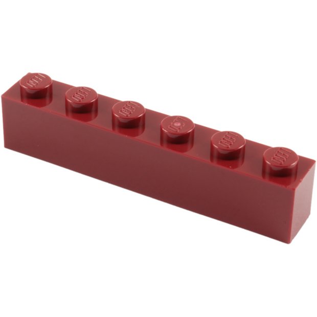 Lego Brick 1x6 - Vermelho Escuro - PN 3009 / CN 4223789 / 4541528 | Techbricks