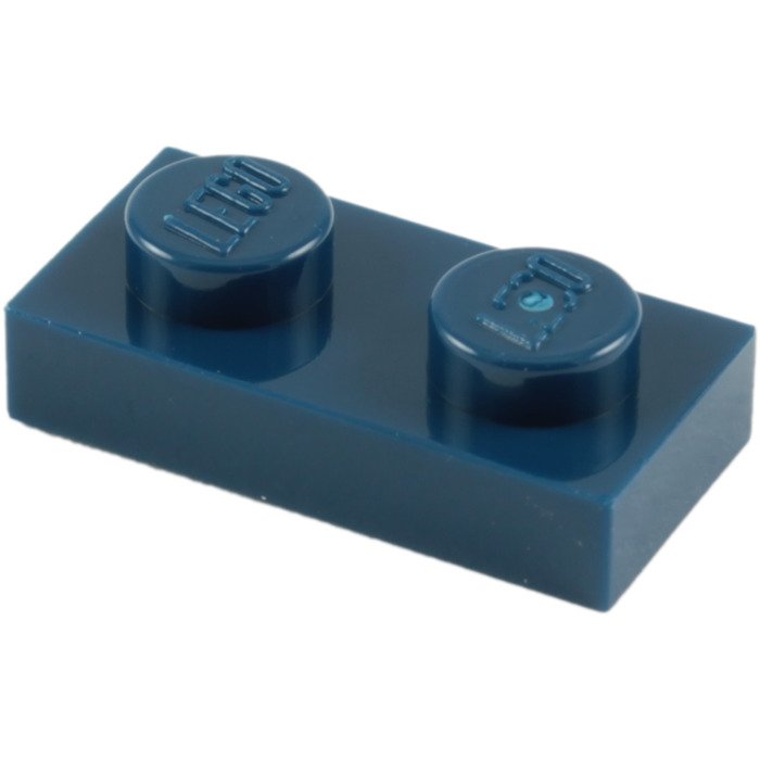 Lego Plate 1x2 - Azul Escuro - PN 3023 / CN 4528981 / 4177737 | Techbricks