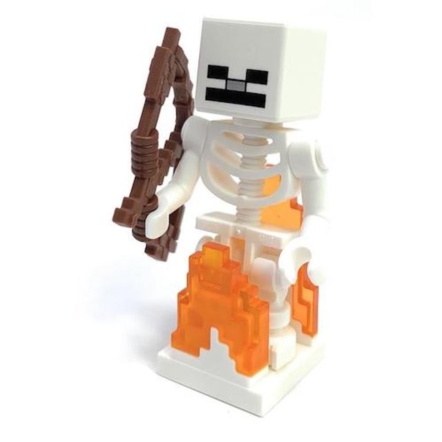 Lego Minecraft - Minifigura Esqueleto no Fogo (Skeleton) - 781232 ...