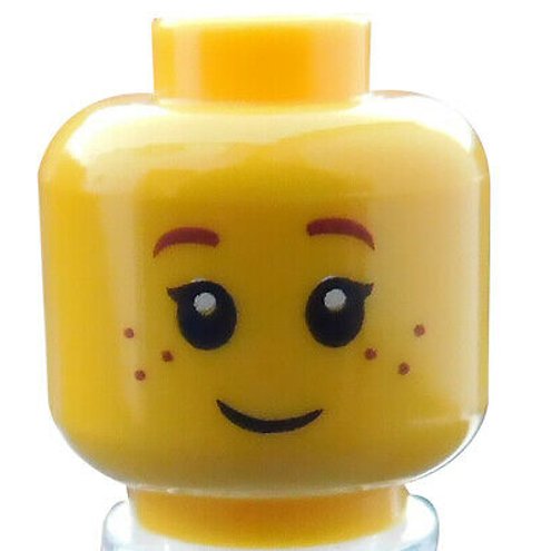 Lego Cabeça de Minifigura Masculina Leve Sorriso - Amarelo - PN 11405 ...